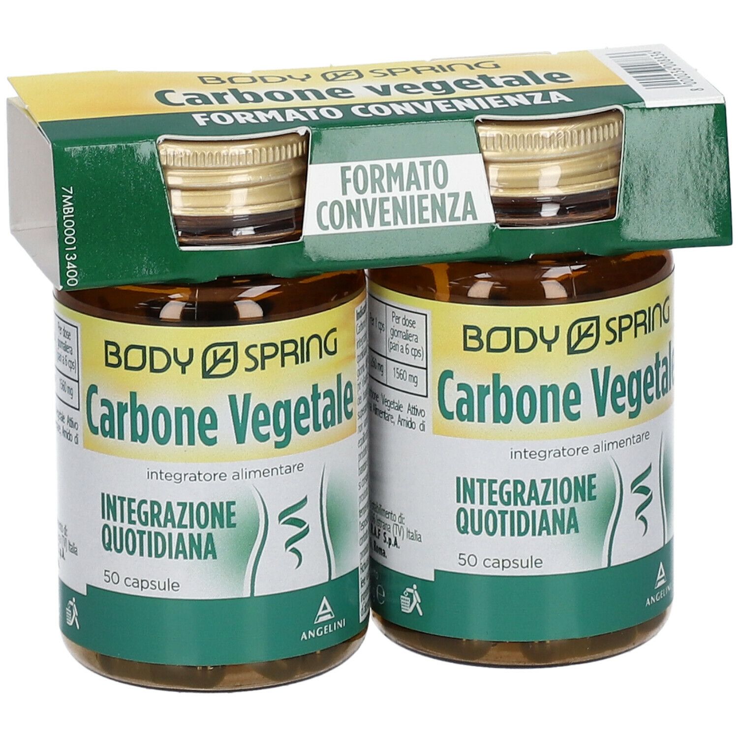 Body Spring Carbone Vegetale 50x2 pz - Redcare