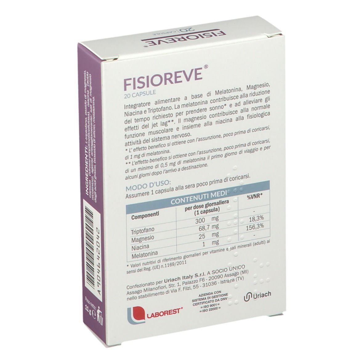 Laborest® Fisioreve® Capsule 20 pz - Redcare