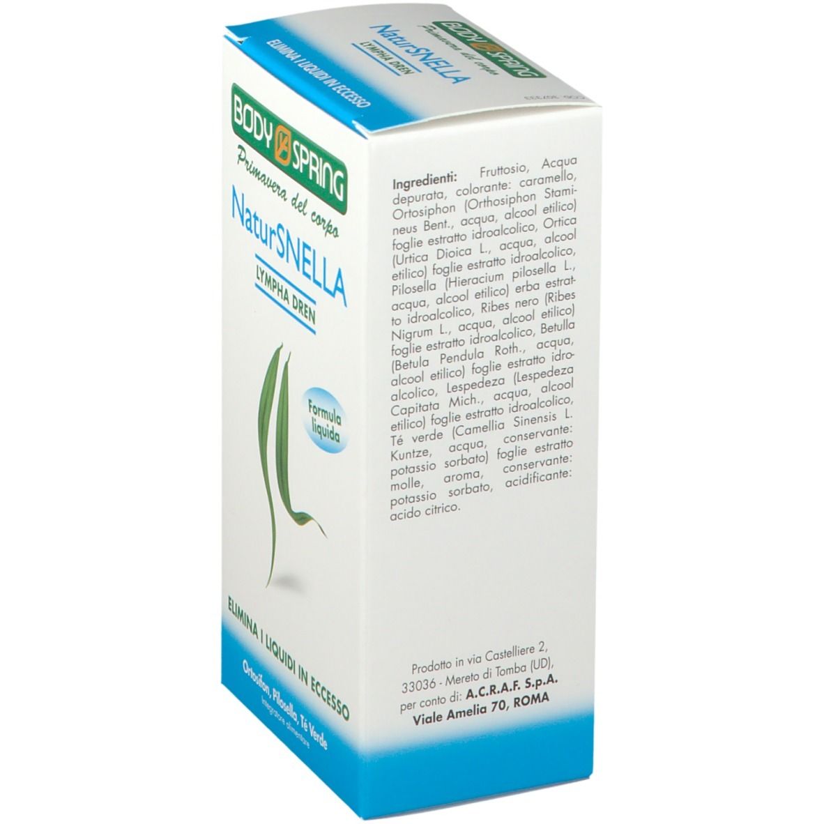 Angelini Body Spring NaturSNELLA Lympha Dren 12 pz - Redcare