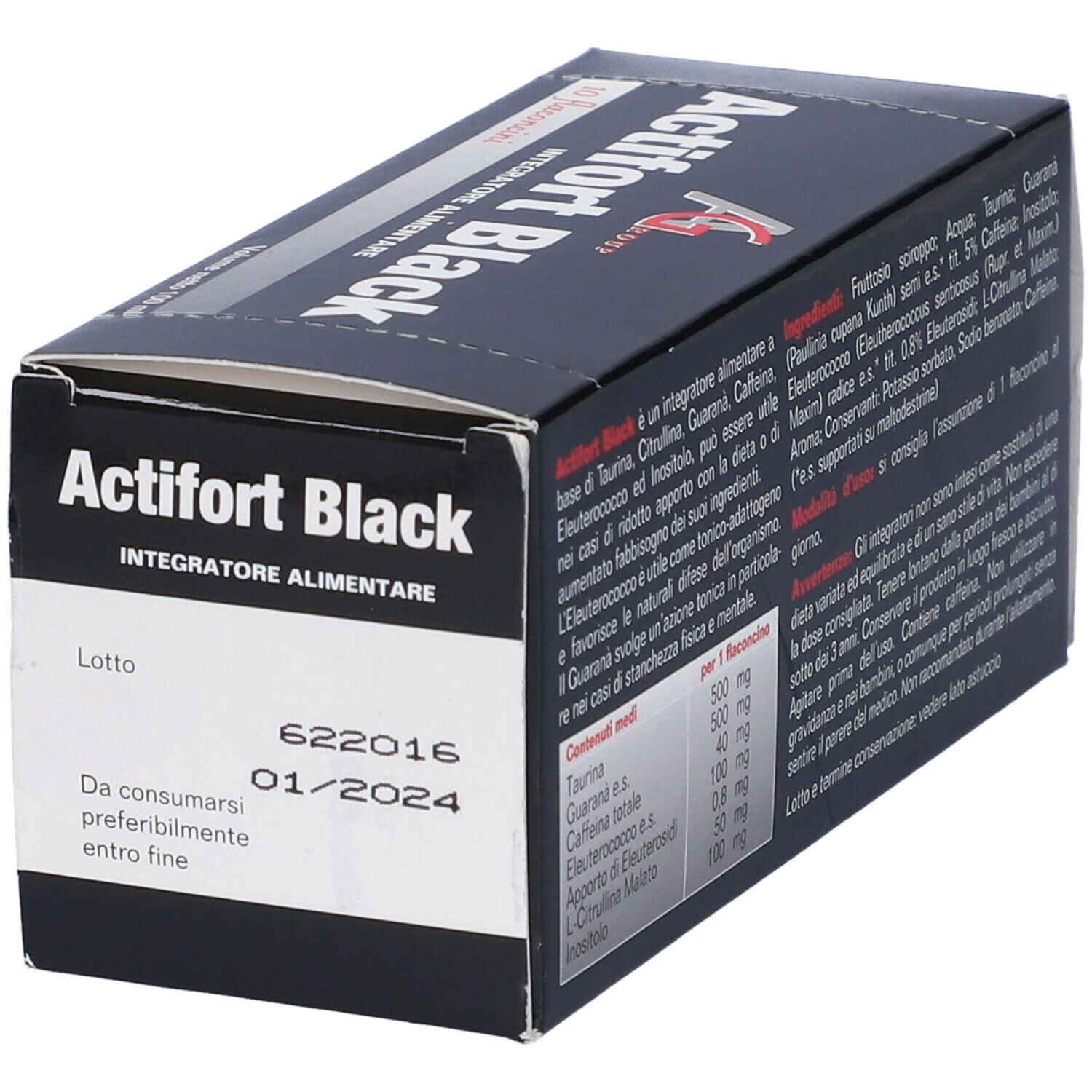 Actifort Black 10 Flaconcini 10 Ml 10x10 ml - Redcare