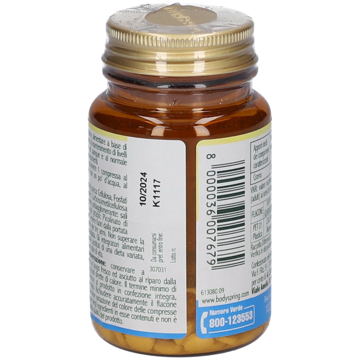 Angelini Body Spring Cromo Picolinato 60 pz - Redcare