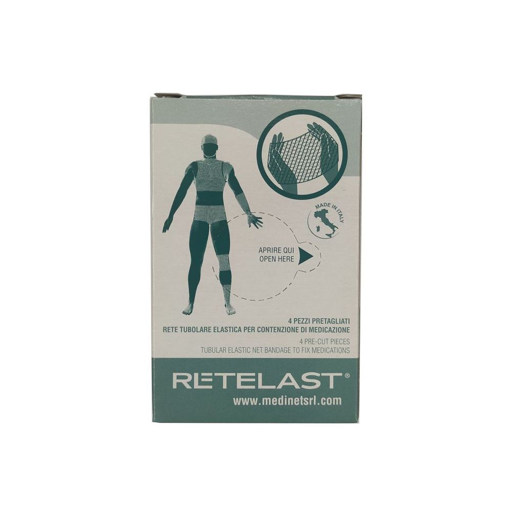 Rete Tubolare Retelast Elastica Pretagliata Bianca Per Dita 4 Pezzi 4 ...