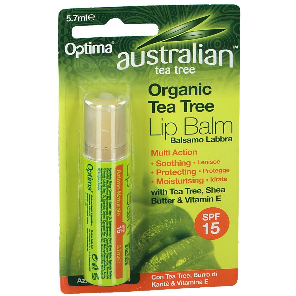 Optima Australian™ Tea Tree Stick Balsamo Labbra 5,7 ml - Redcare