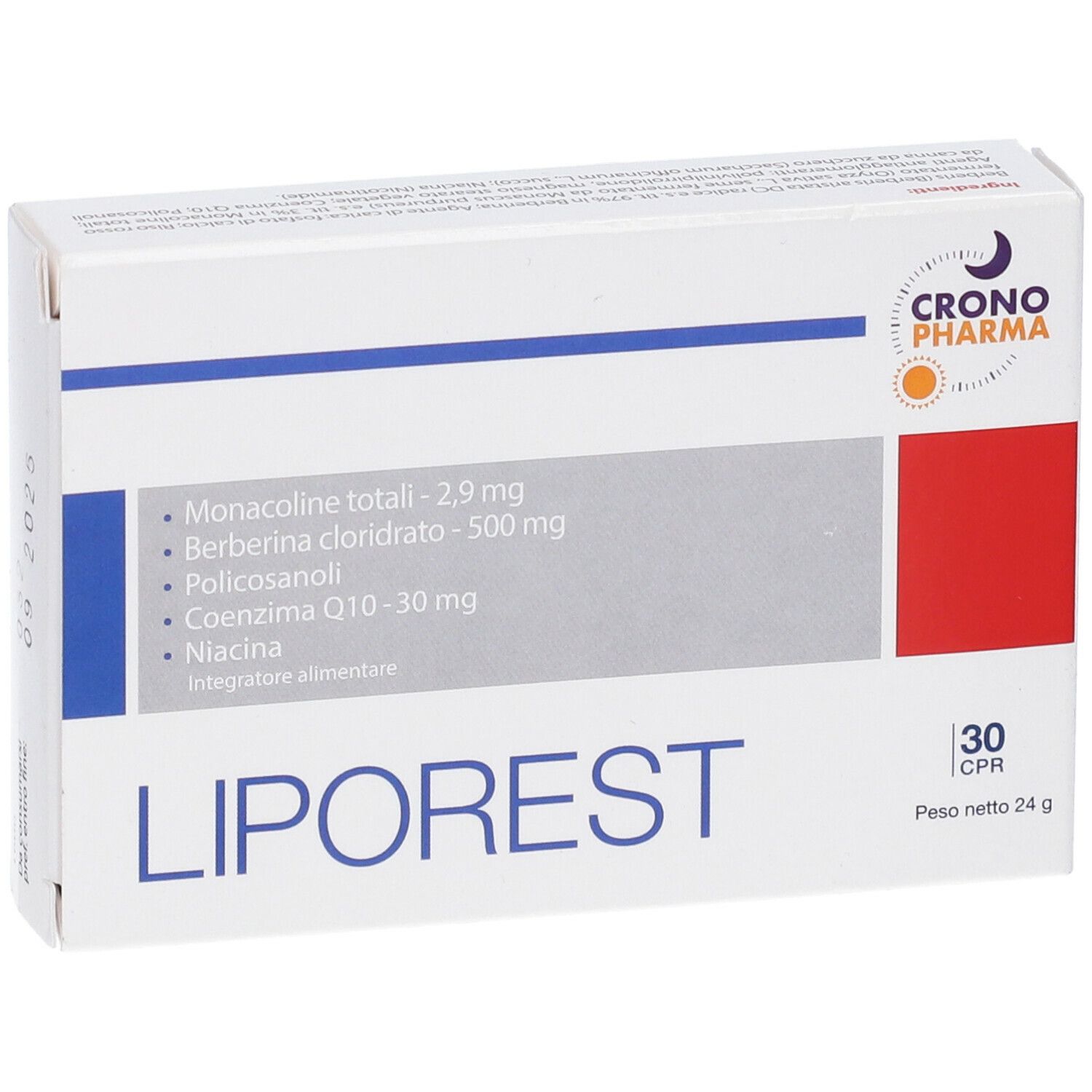 Liporest 30 Compresse 24 g - Redcare