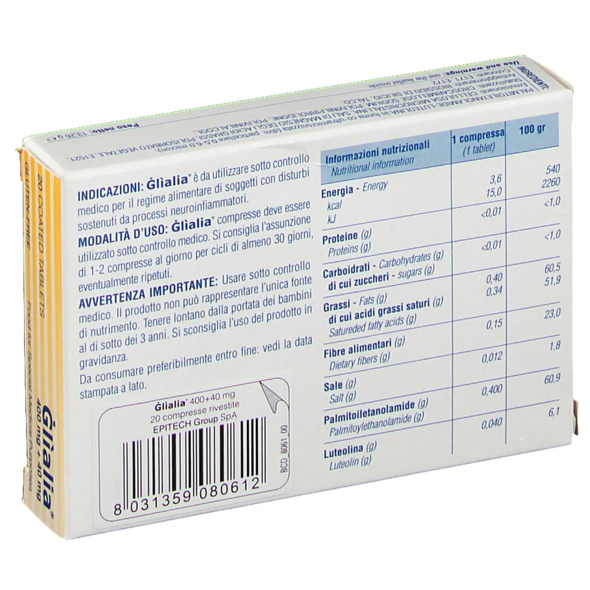 Glìalia® Compresse Rivestite 20 pz - Redcare