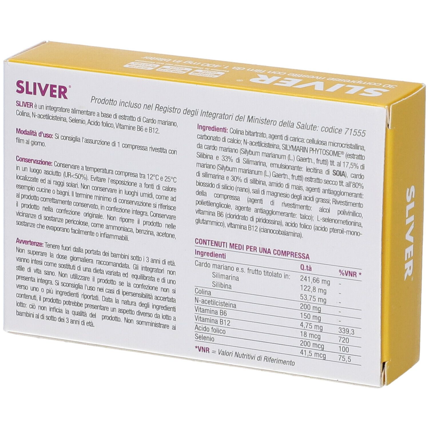 Sliver 30Cpr 30 pz - Redcare
