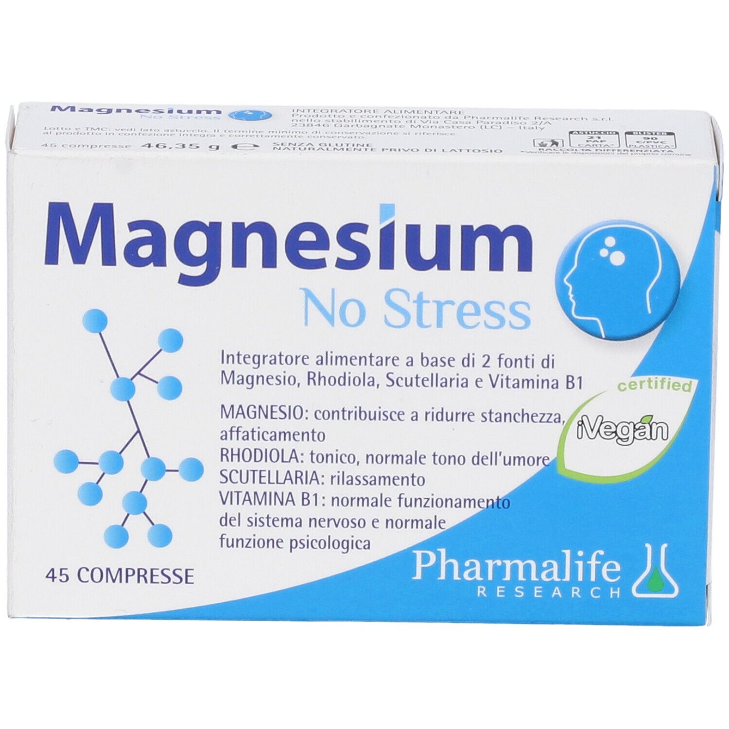 Magnesium No Stress 45 Compresse 45 g - Redcare