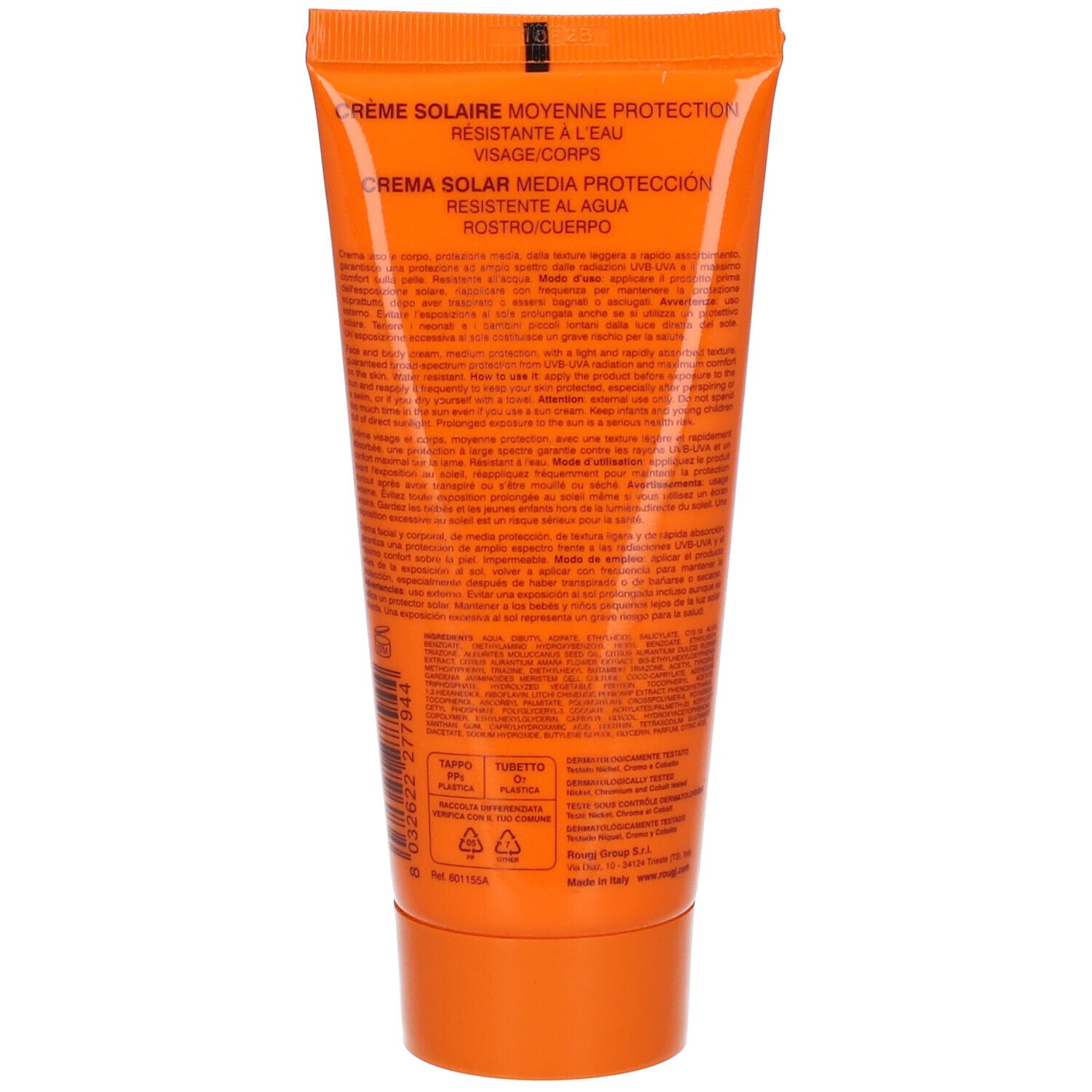 ROUGJ Crema Solare SPF 15 Protezione Media 100 ml - Redcare