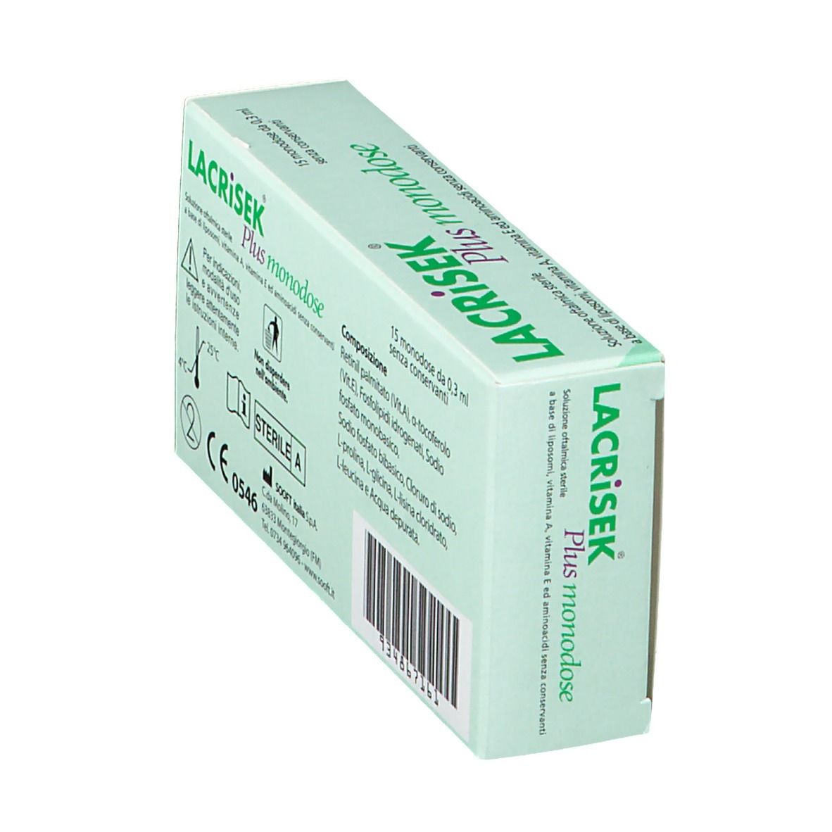 Lacrisek® ofta soluzione oftalmica 15 monodose 0,3 ml 15x0,35 ml - Redcare