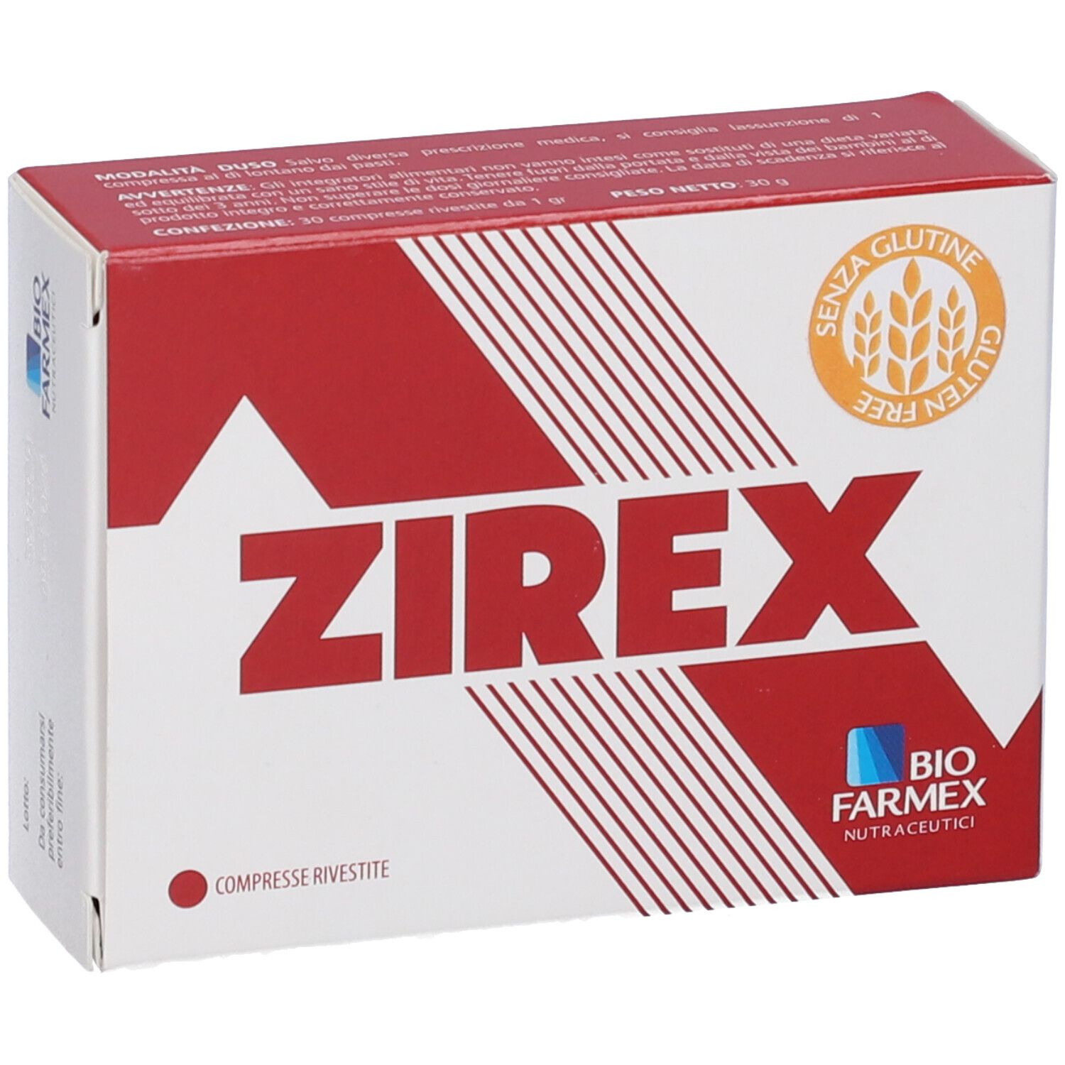 Biofarmex Zirex Compresse Rivestite 30 pz - Redcare