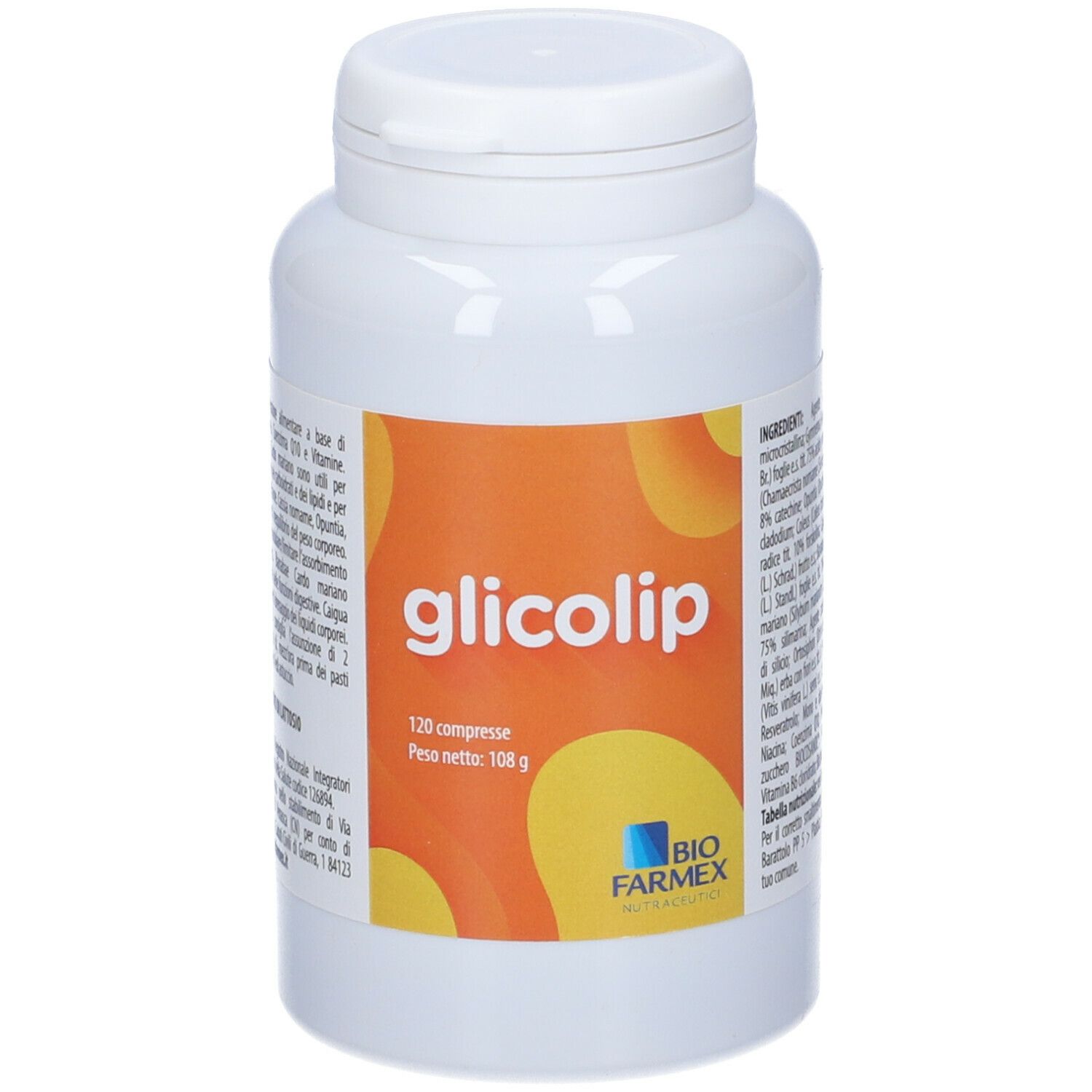Biofarmex Glicolip Compresse 120 pz - Redcare
