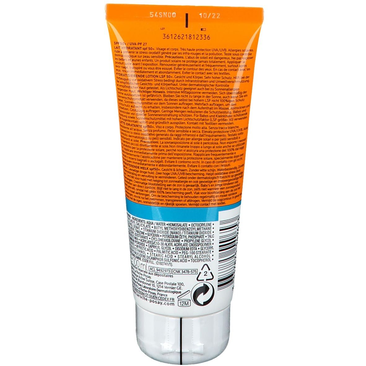 La Roche Posay Anthelios Latte Solare Corpo Spf 50 100 Ml Redcare