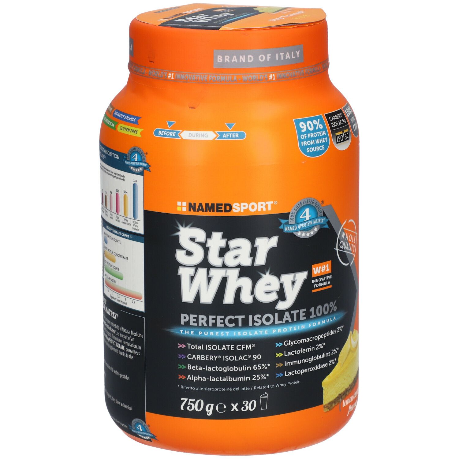NAMEDSPORT® Star Whey Lemon Cheescake Flavour 750 g - Redcare