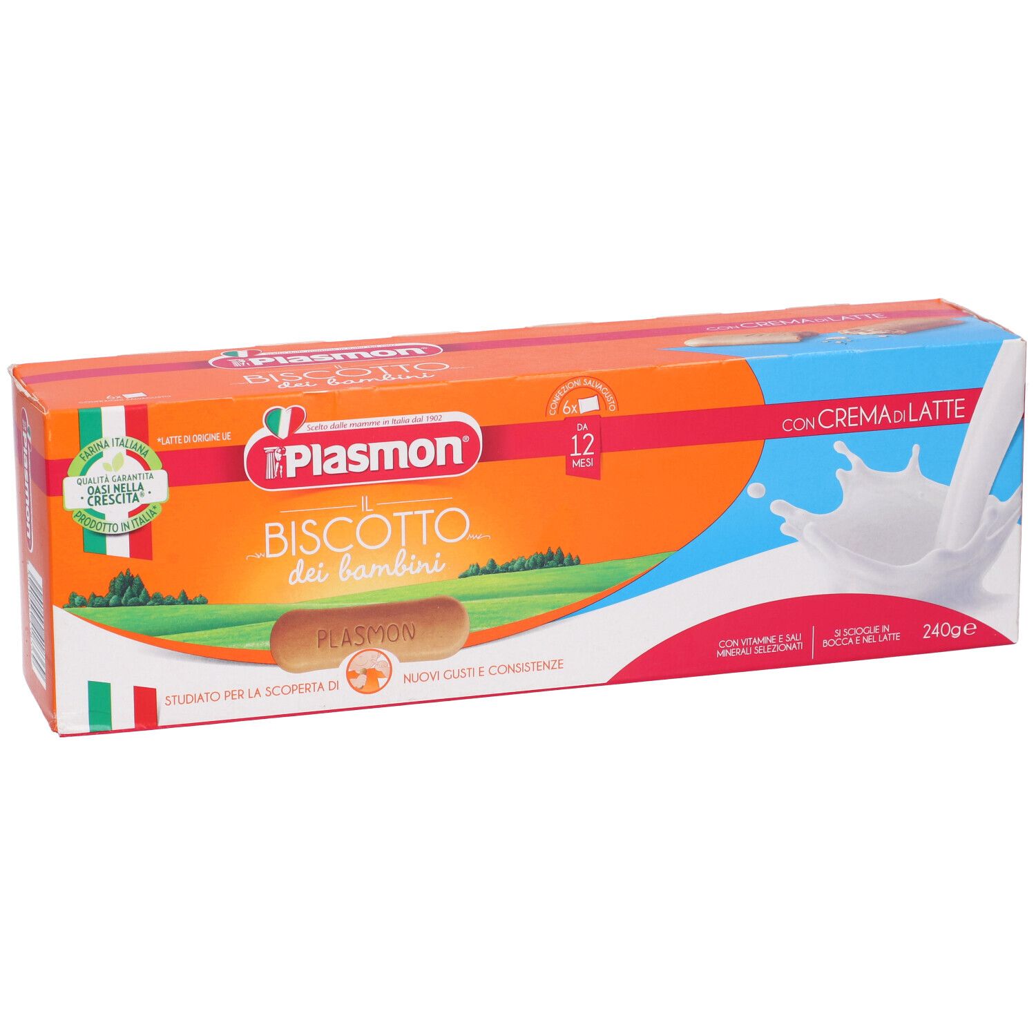 Plasmon Biscotti Cr Latte 240G 240 g - Redcare