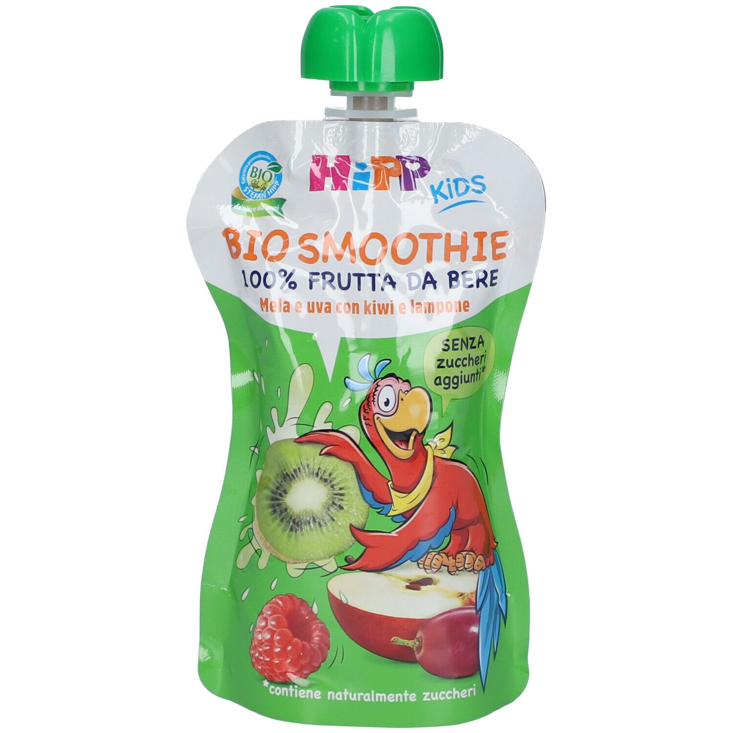 HiPP Kids Bio Smoothie Mela e Uva con Kiwi e Lampone 120 ml - Redcare
