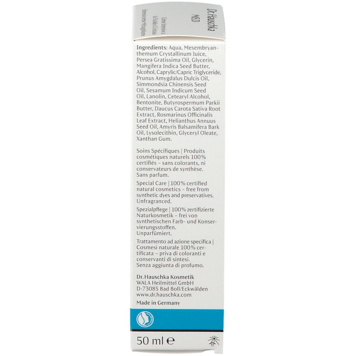 Dr. Hauschka Crema Intensiva Erba Cristallina 50 ml - Redcare