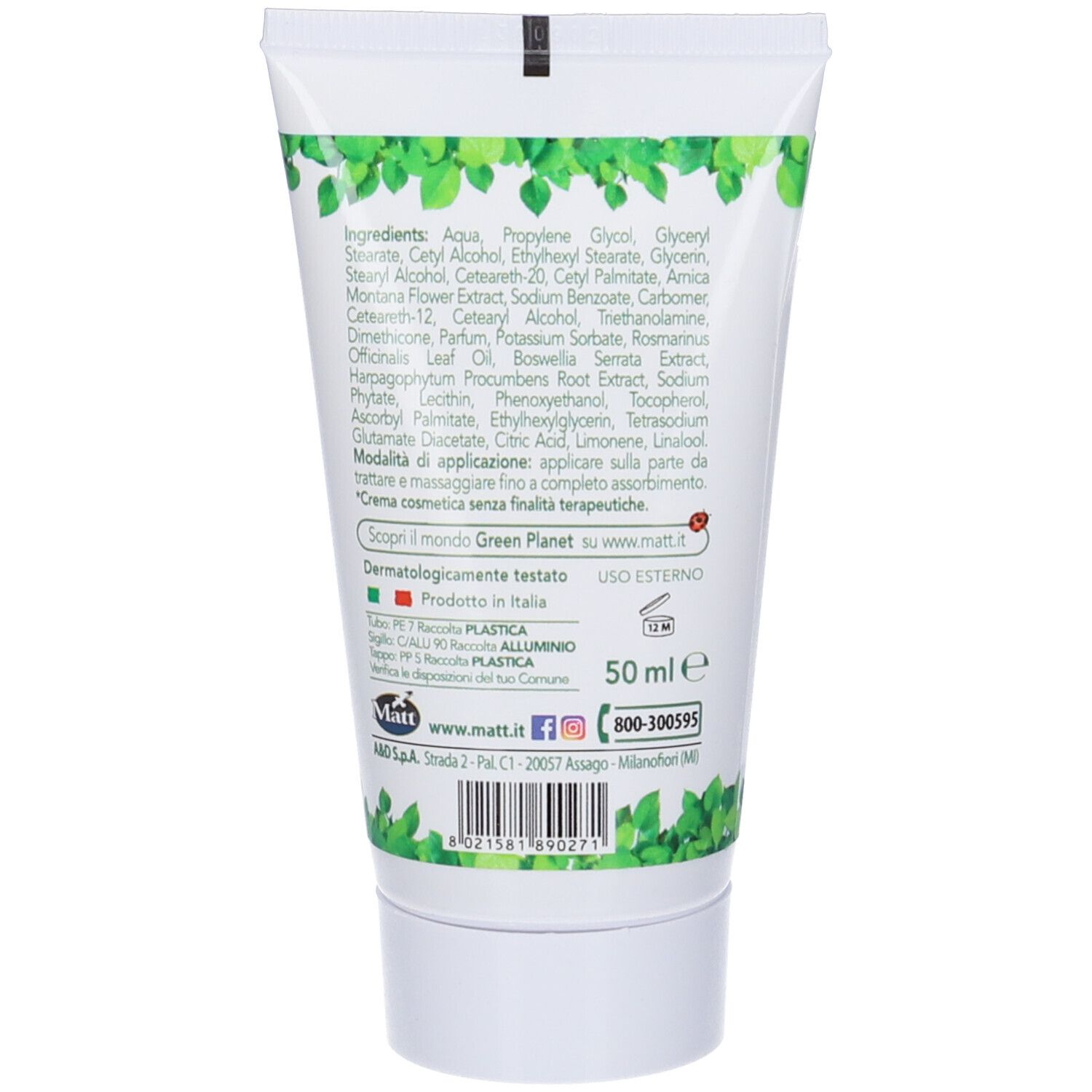 Matt Forsan Aloe Ialuronic Crema Mani 50 ml - Redcare