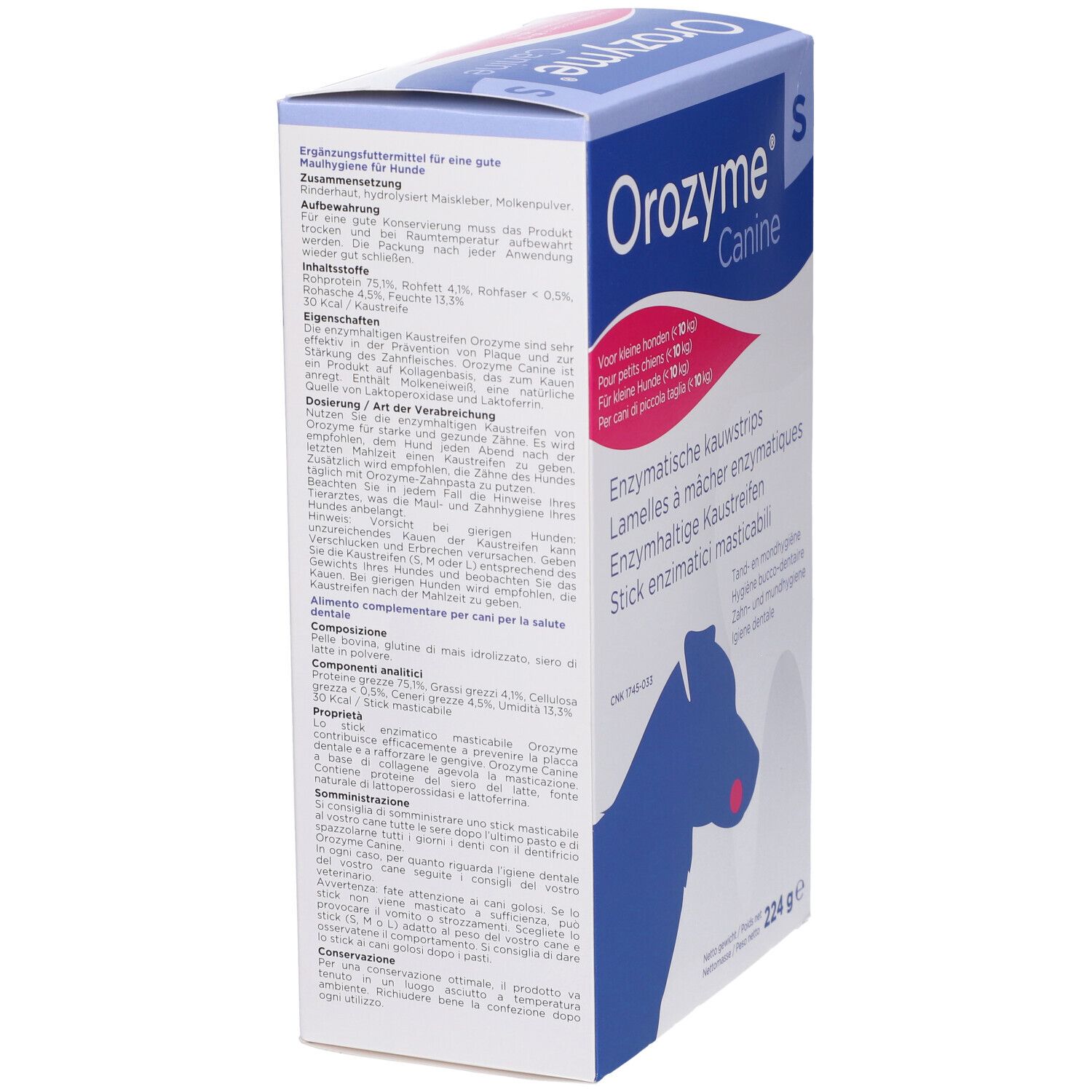 Orozyme Canine Stick Enzimatici Masticabili 224 g - Redcare