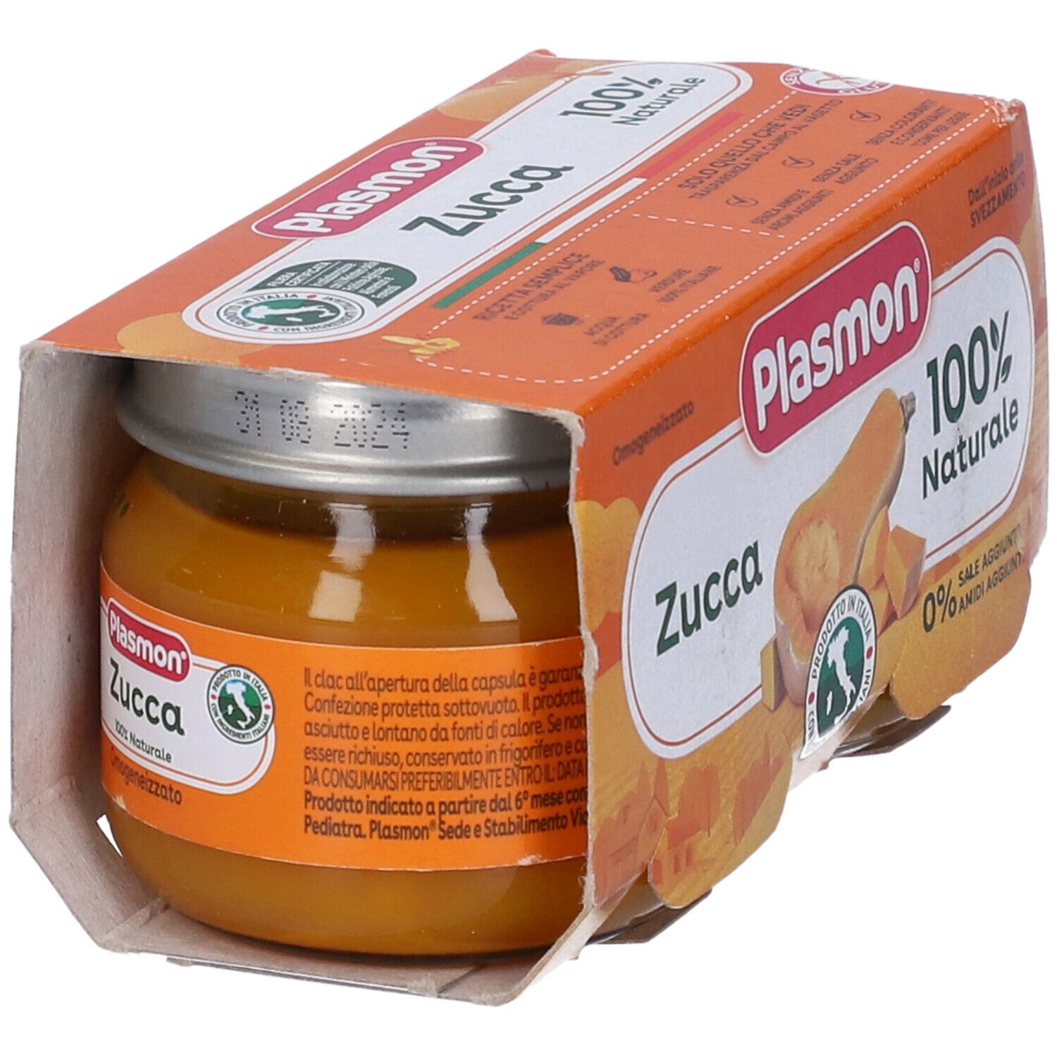 Plasmon Omogeneizzato Zucca 2x80 g - Redcare
