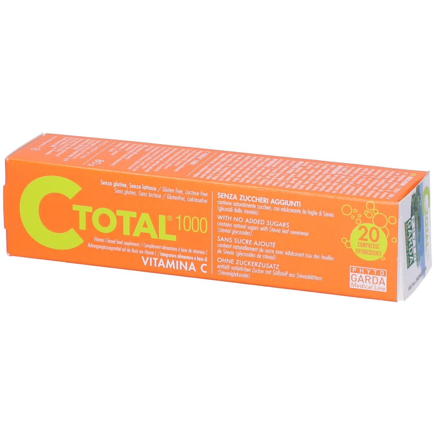 C Total 1000 Vitamina C 20 Compresse Effervescenti 20 pz - Redcare