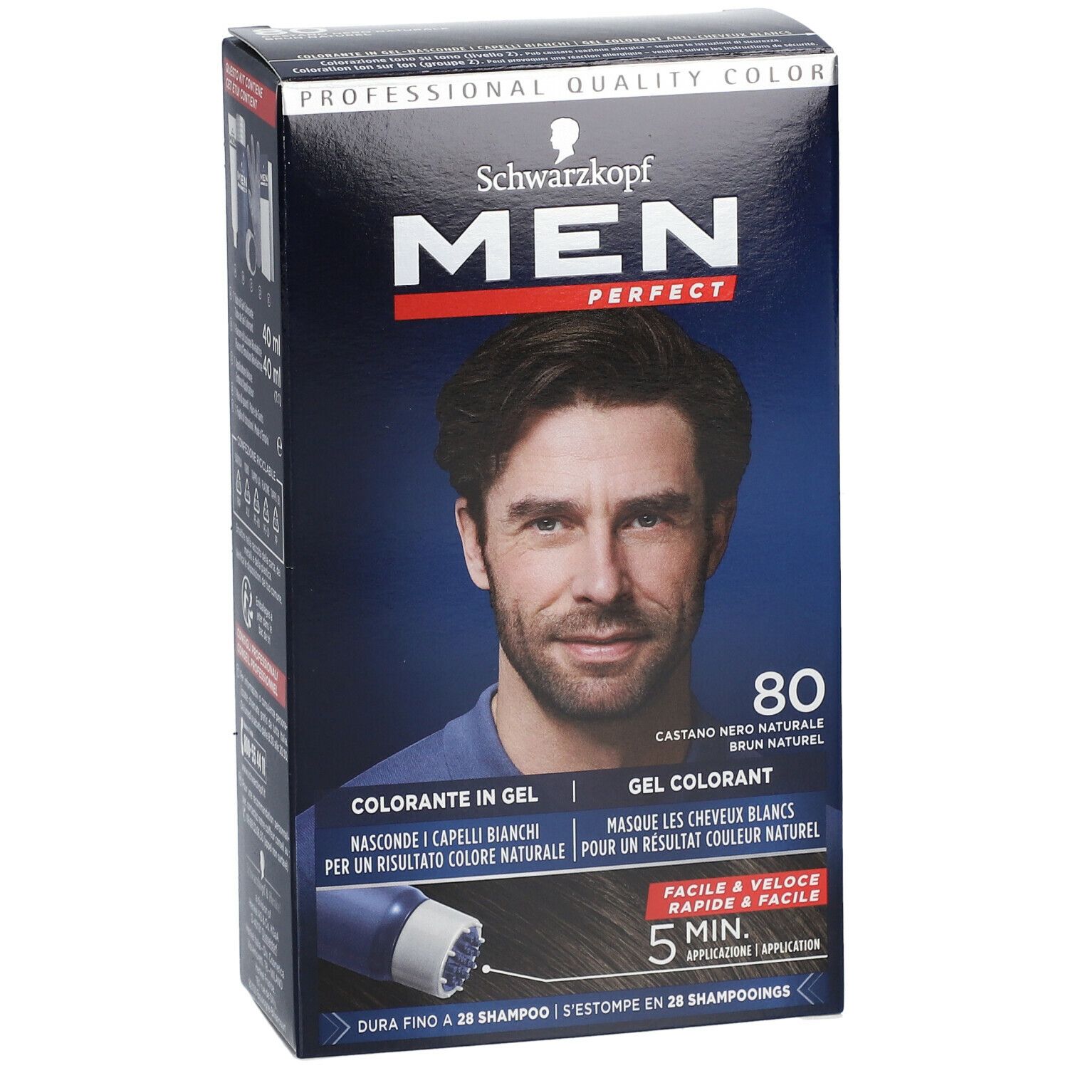 Schwarzkopf Men Perfect 80 Castano Nero Naturale 140 ml - Redcare