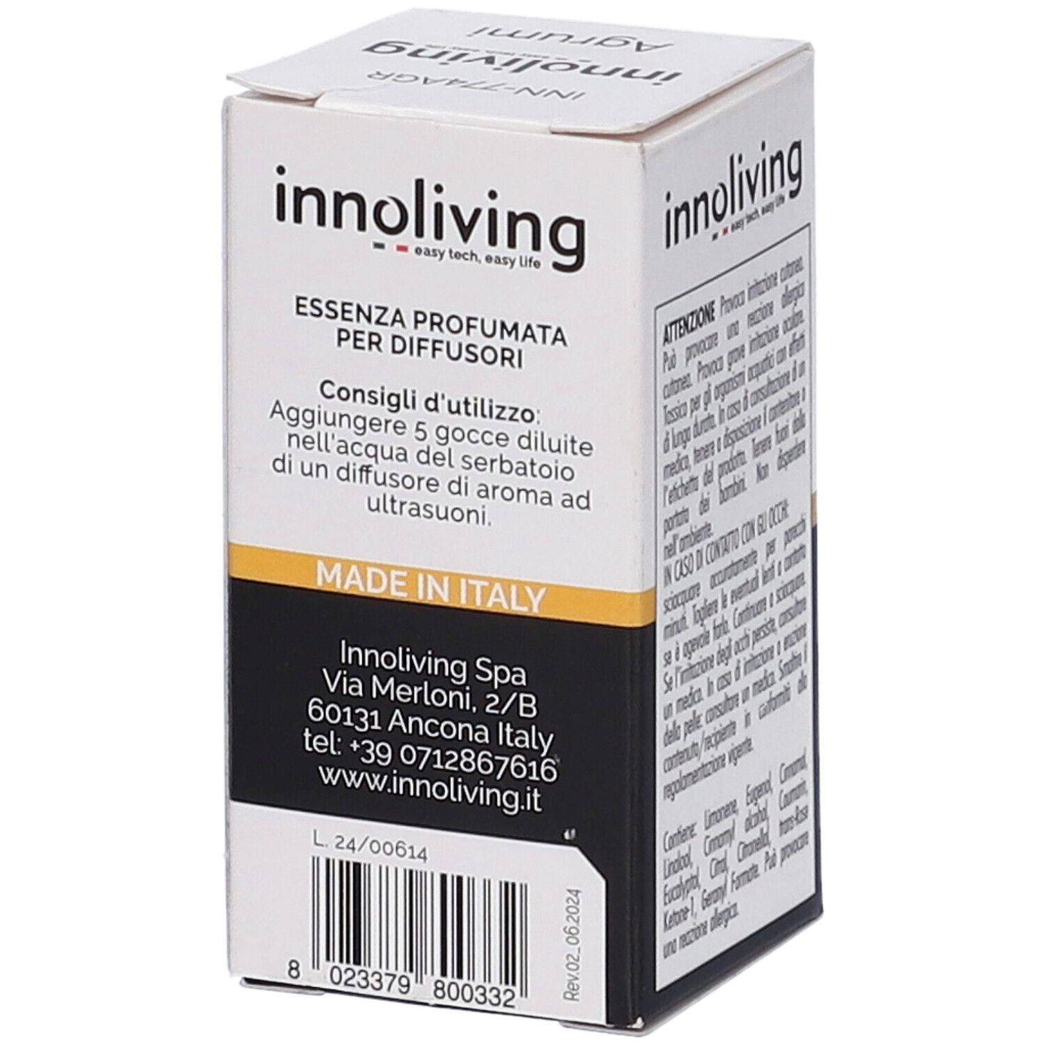 Innoliving Essenza Profumata Per Diffusori Agrumi 1 pz - Redcare