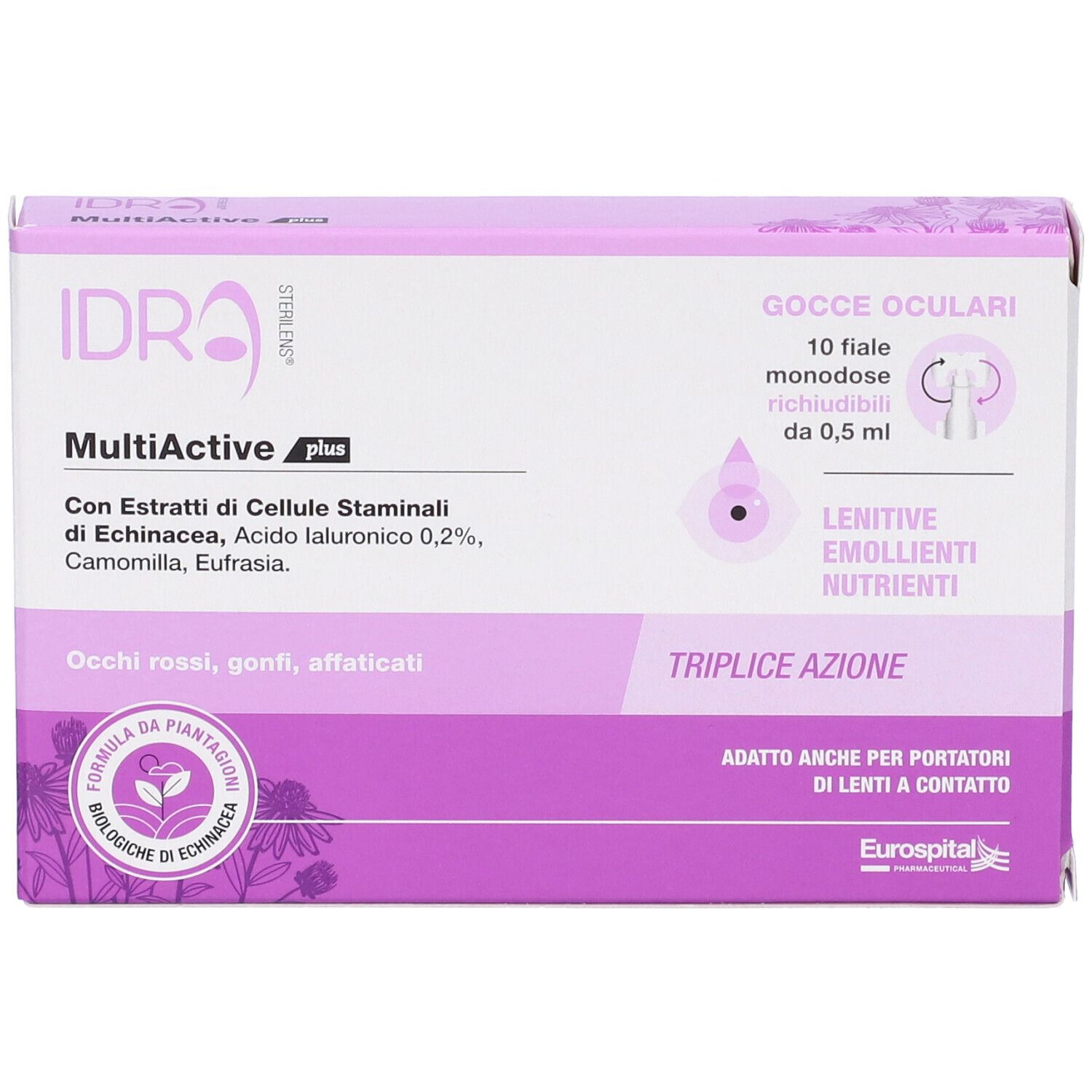 Sterilens IDRA MultiActive Plus Triplice Azione 10x0,5 ml - Redcare