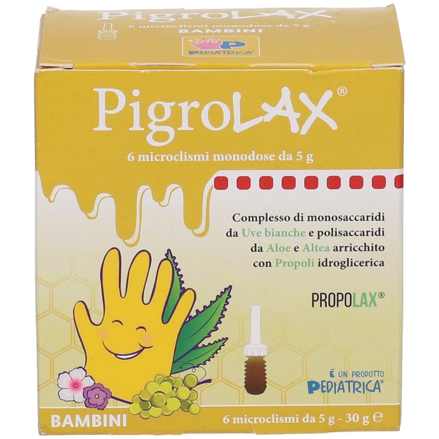 Microclisma Pigrolax Bambini 6 X 5 G 6x5 g - Redcare