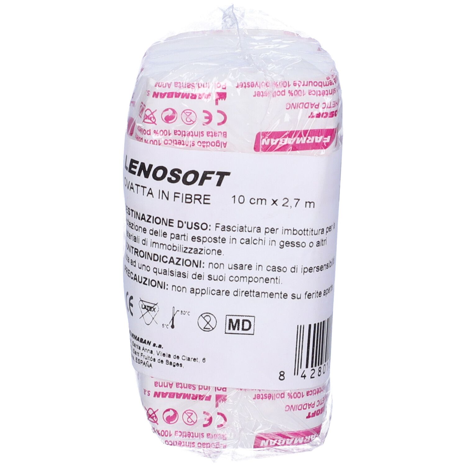 Farmaban Lenosoft 10 Cm X 2,7 M Ovatta Sintetica Latex Free 1 pz - Redcare