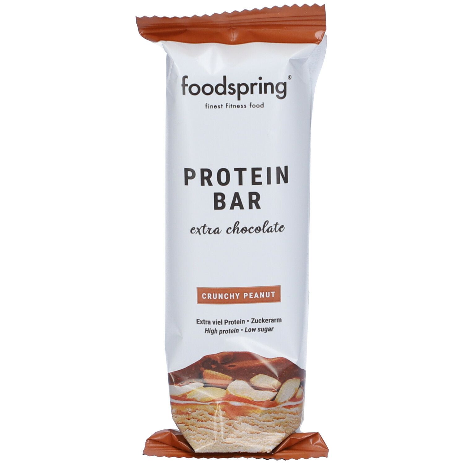 Foodspring® Protein Bar Extra Chocolate Arachide Croccante 65 g - Redcare