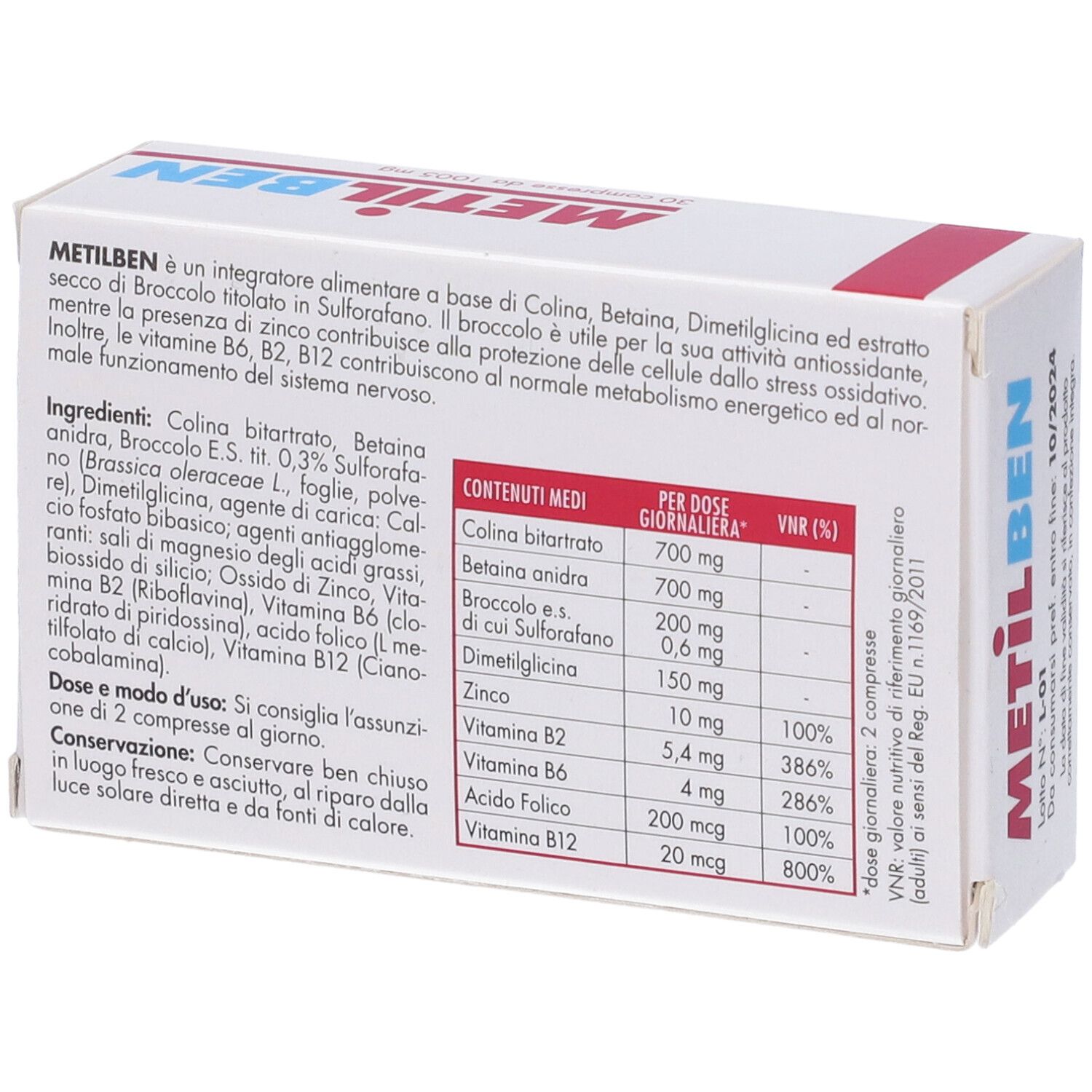 Metilben 30 Compresse 30,15 g - Redcare