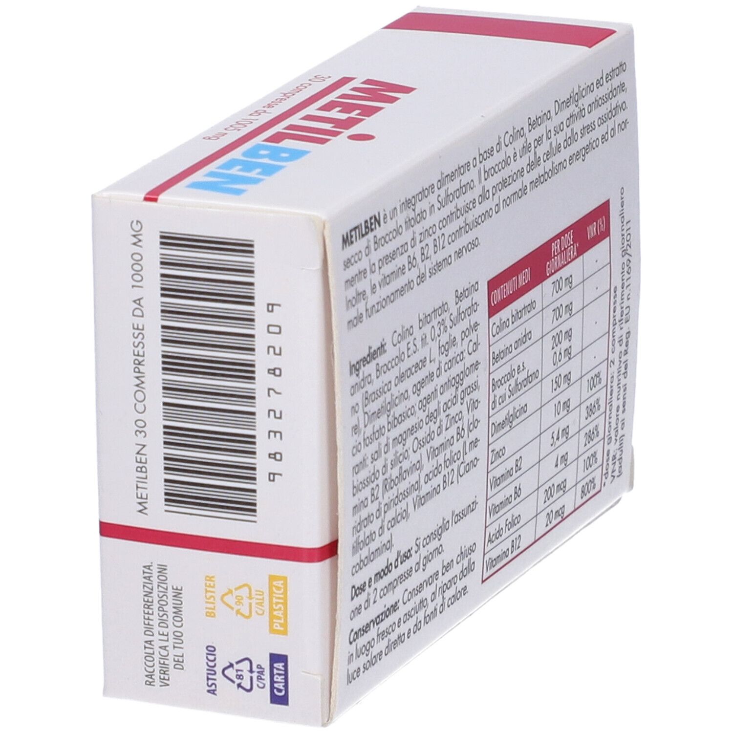 Metilben 30 Compresse 30,15 g - Redcare