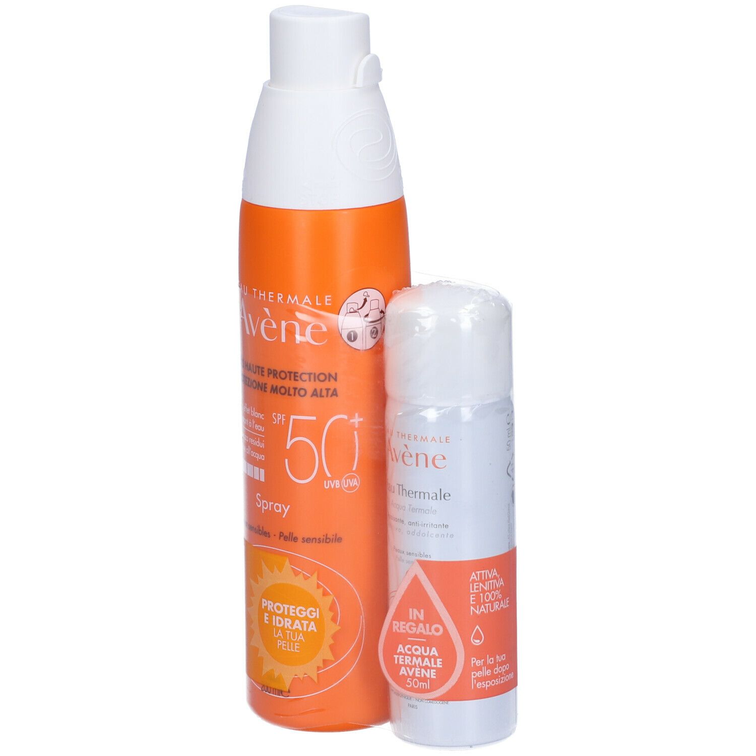 Avène Spray SPF 50+ in regalo Acqua Termale Avène 1 pz - Redcare