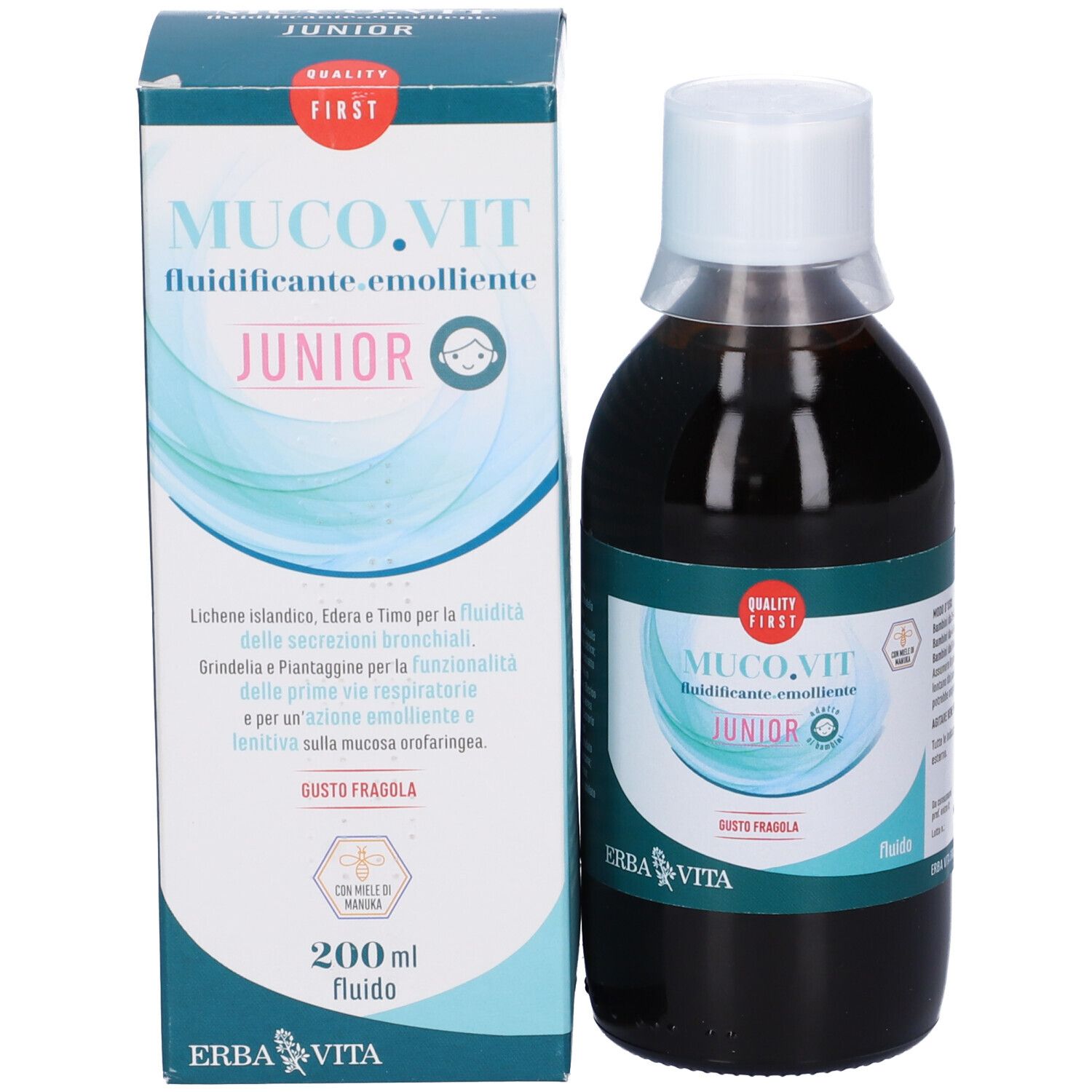 MUCO.VIT fluidificante-emolliente JUNIOR 200 ml - Redcare