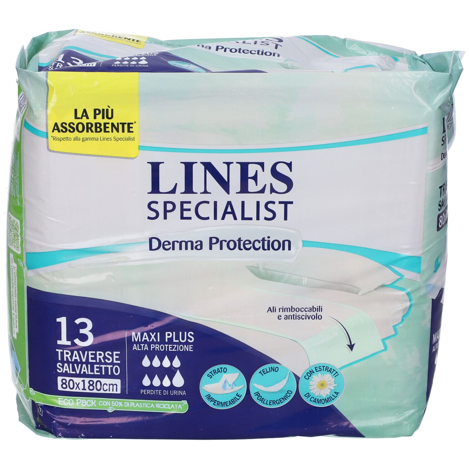 LINES Specialist Derma Protection Traverse Salvaletto 80x180 cm 13 pz ...
