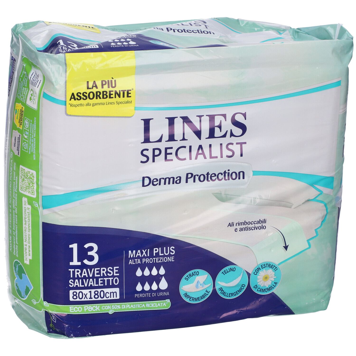 LINES Specialist Derma Protection Traverse Salvaletto 80x180 cm 13 pz ...