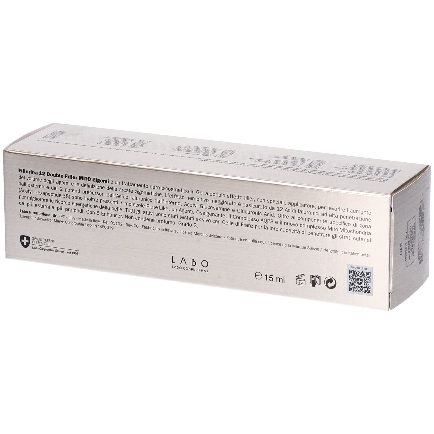 Fillerina 12 Double Filler Mito Zigomi E Arcate Zigomatiche Gel Base Grado 3 Dispenser Massage ...