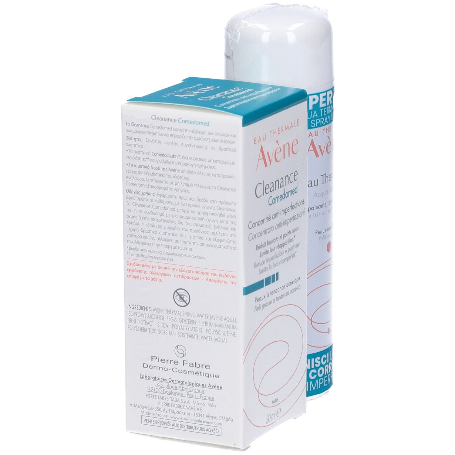 Avène Set Cleanance Comedomed Concentrato Anti-Imperfezioni + Acqua ...