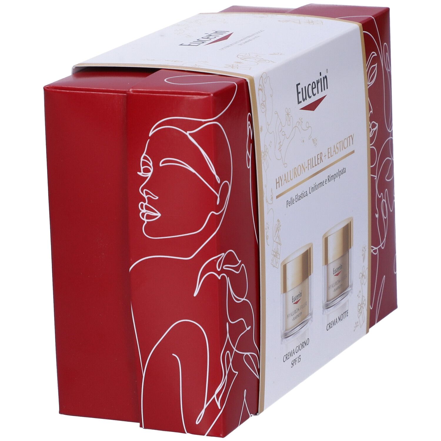 Eucerin Box Hyaluron-Filler+ Elasticity Crema Giorno + Crema Notte 1 pz ...