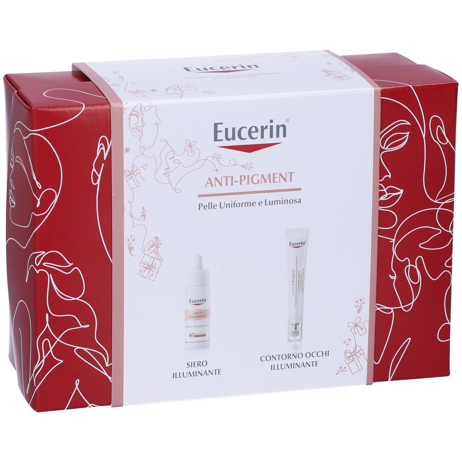 Eucerin Box Anti-Pigment Siero Illuminante + Contorno Occhi Illuminante ...