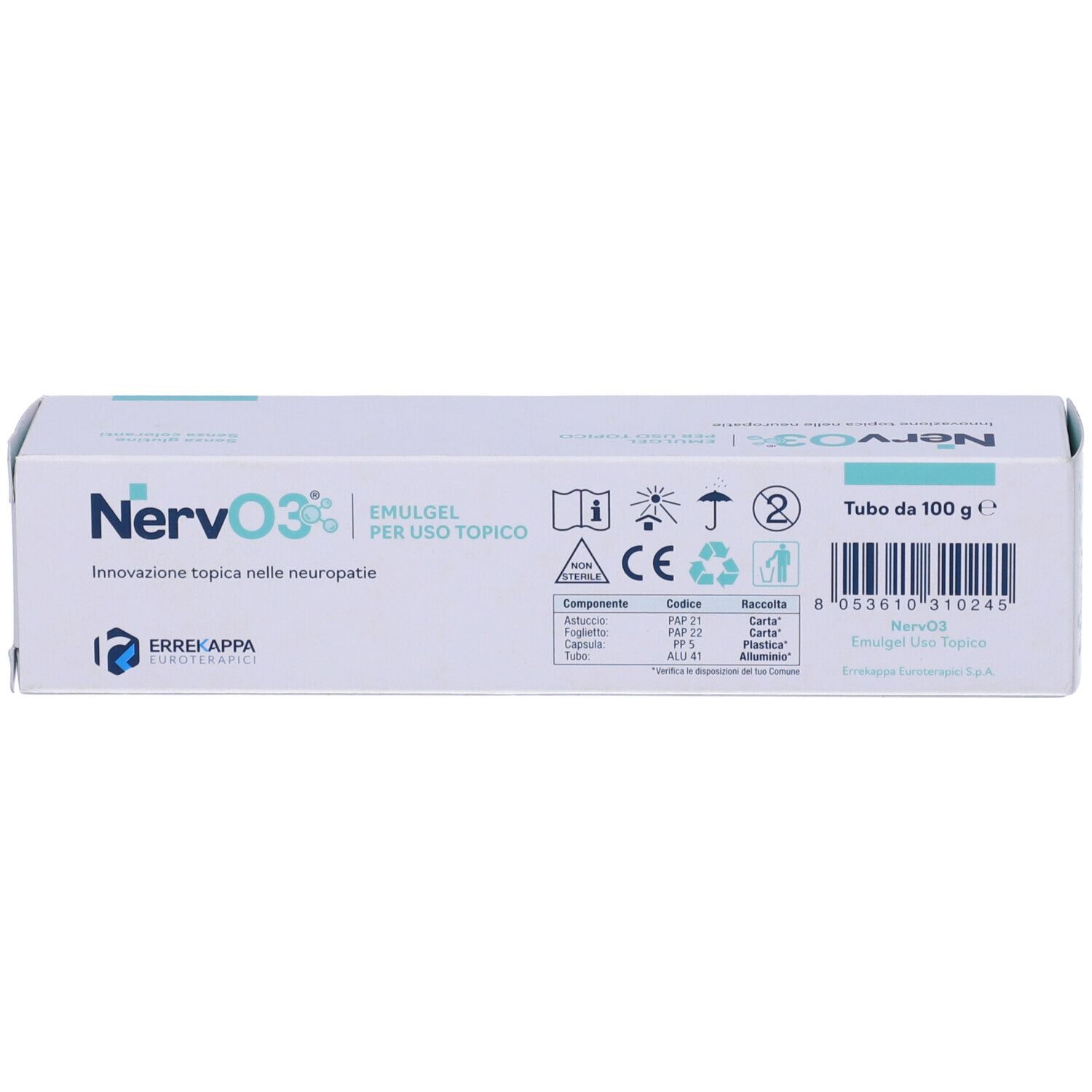 Nervo3 Emulgel Per Neuropatie 100 G 100 g - Redcare