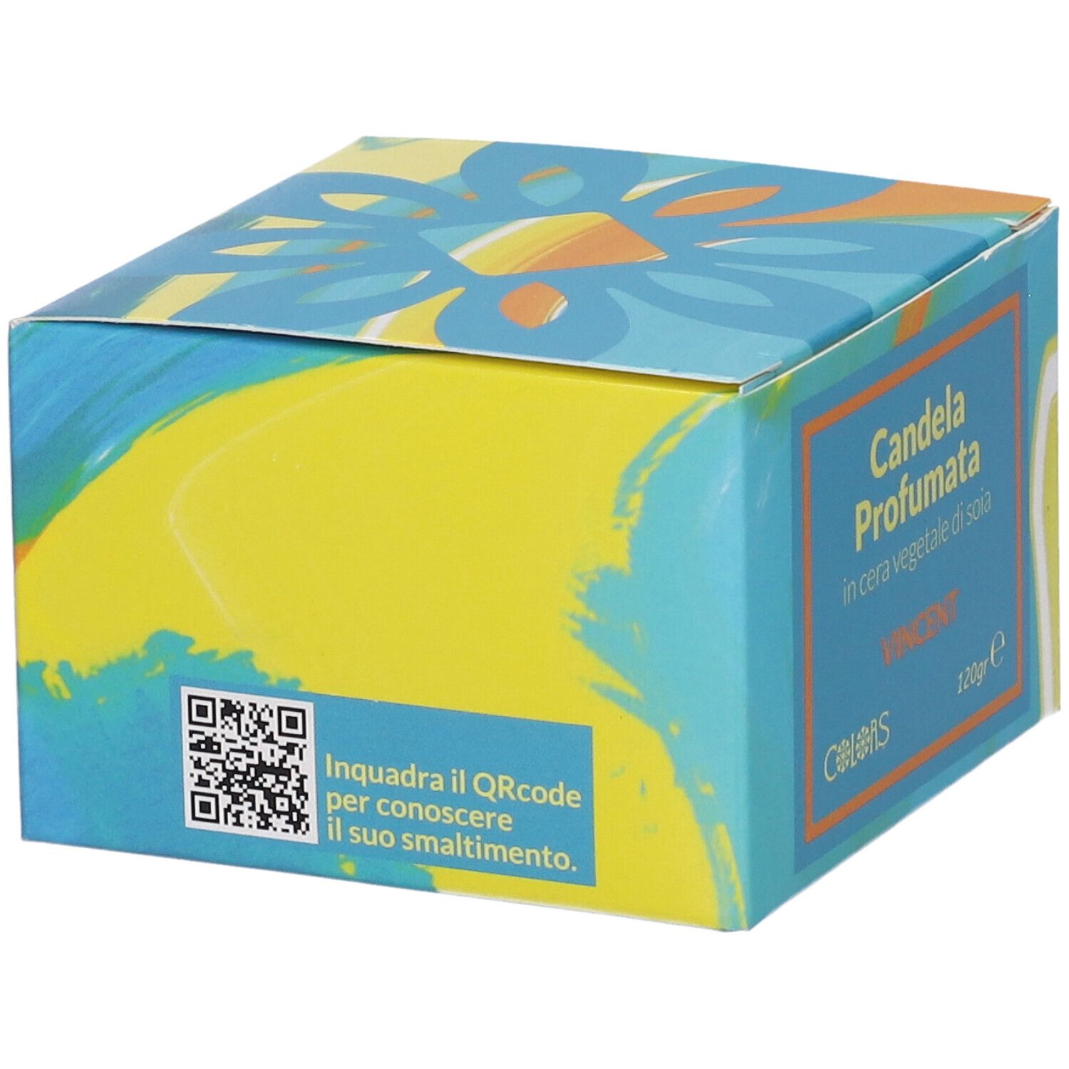 Colors Candela Profumata Vincent in Cera Vegetale 1 pz - Redcare