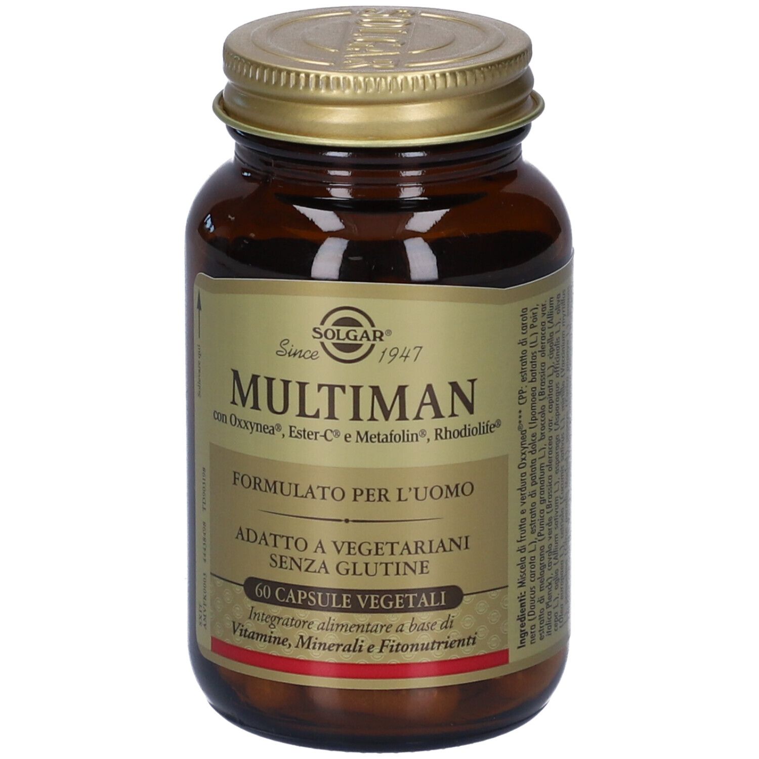 Solgar Multiman Capsule Vegetali 44,9 g - Redcare