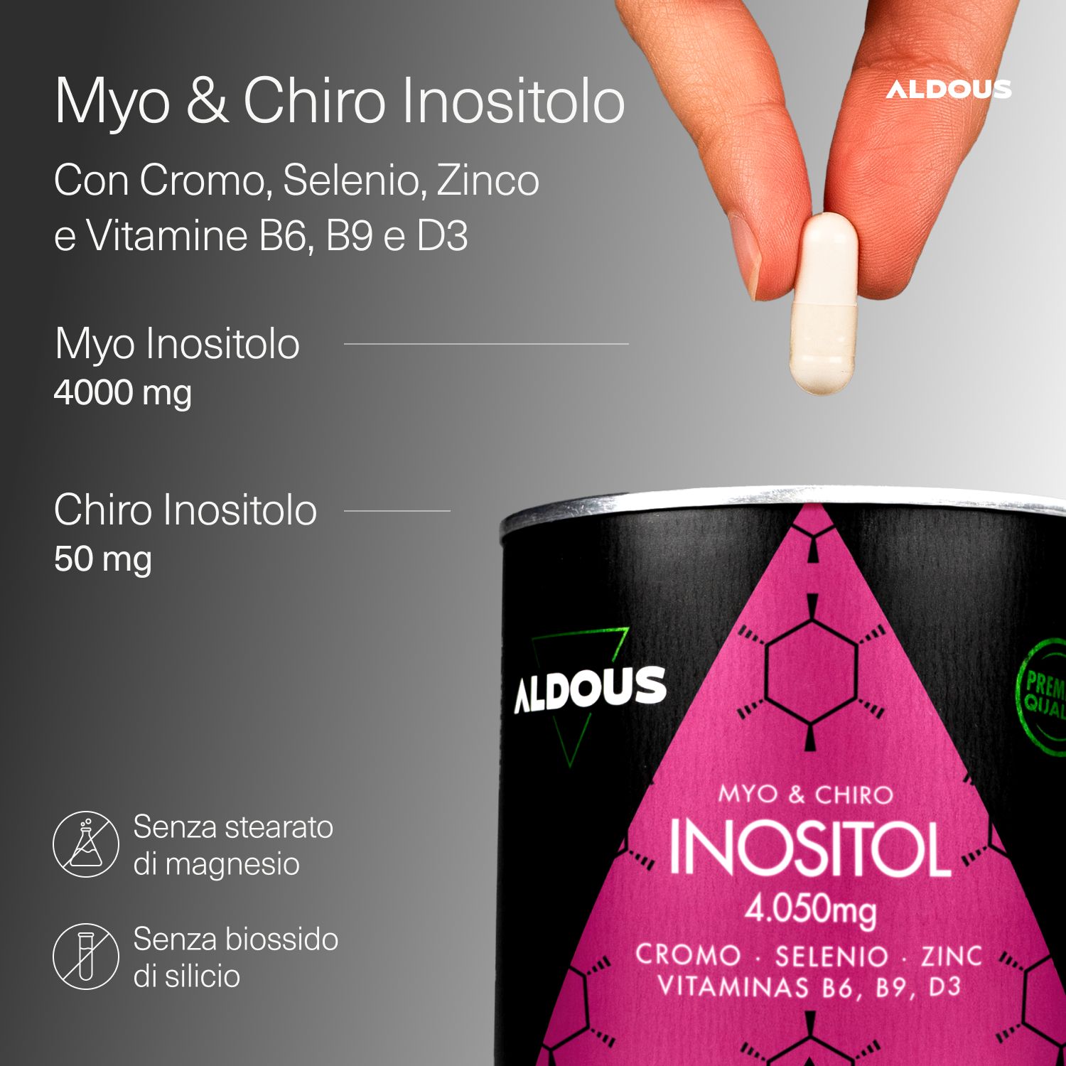Aldous - Myo Inositol - Equilibrio ormonale femminile 210 pz - Redcare