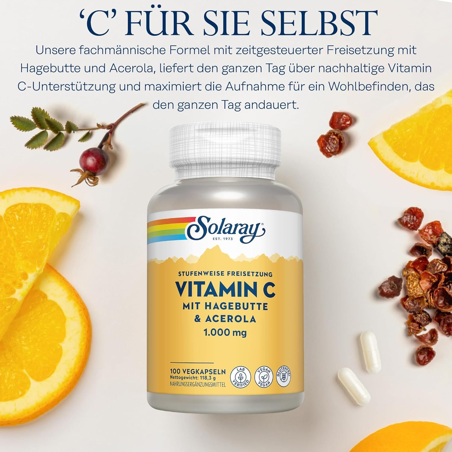 Solaray Vitamina C Capsula 100 pz - Redcare