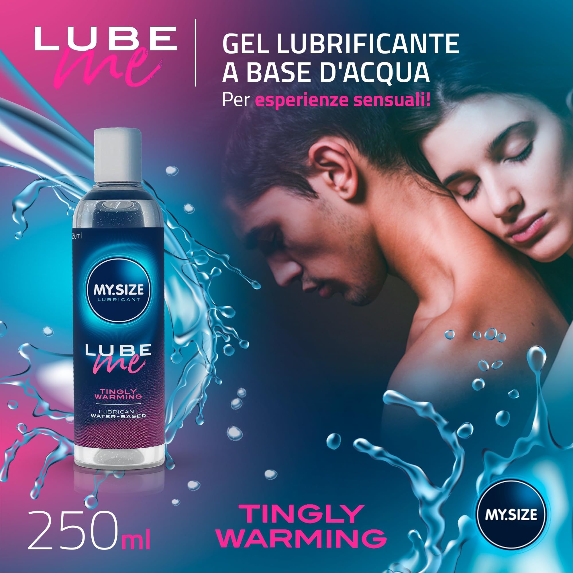 MY.SIZE Lube Me Gel Lubrificante Tingly Warming 250 ml - Redcare