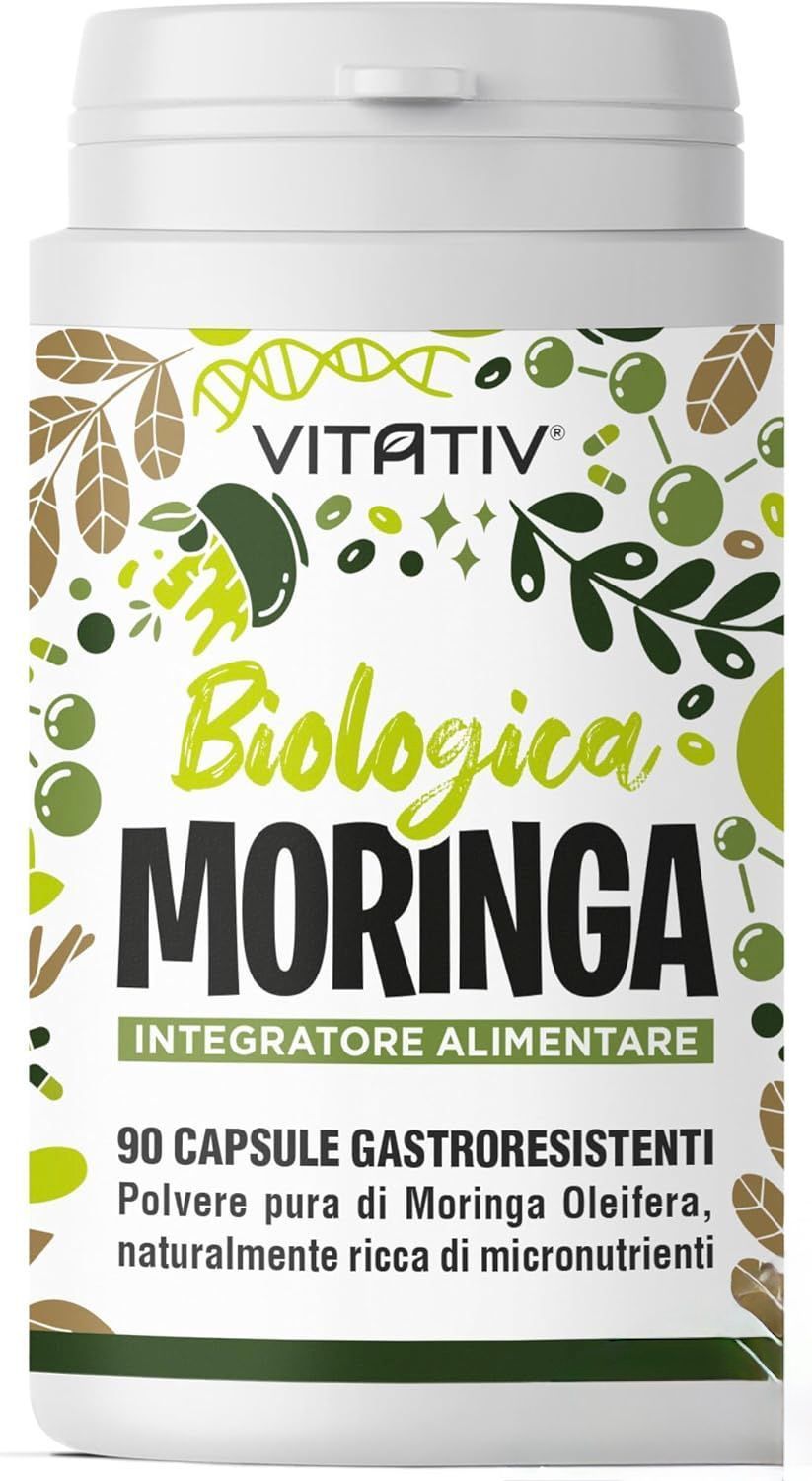 VITATIV® Moringa Oleifera Biologica BIO - 90 Capsule Vegetali da 360 mg ...