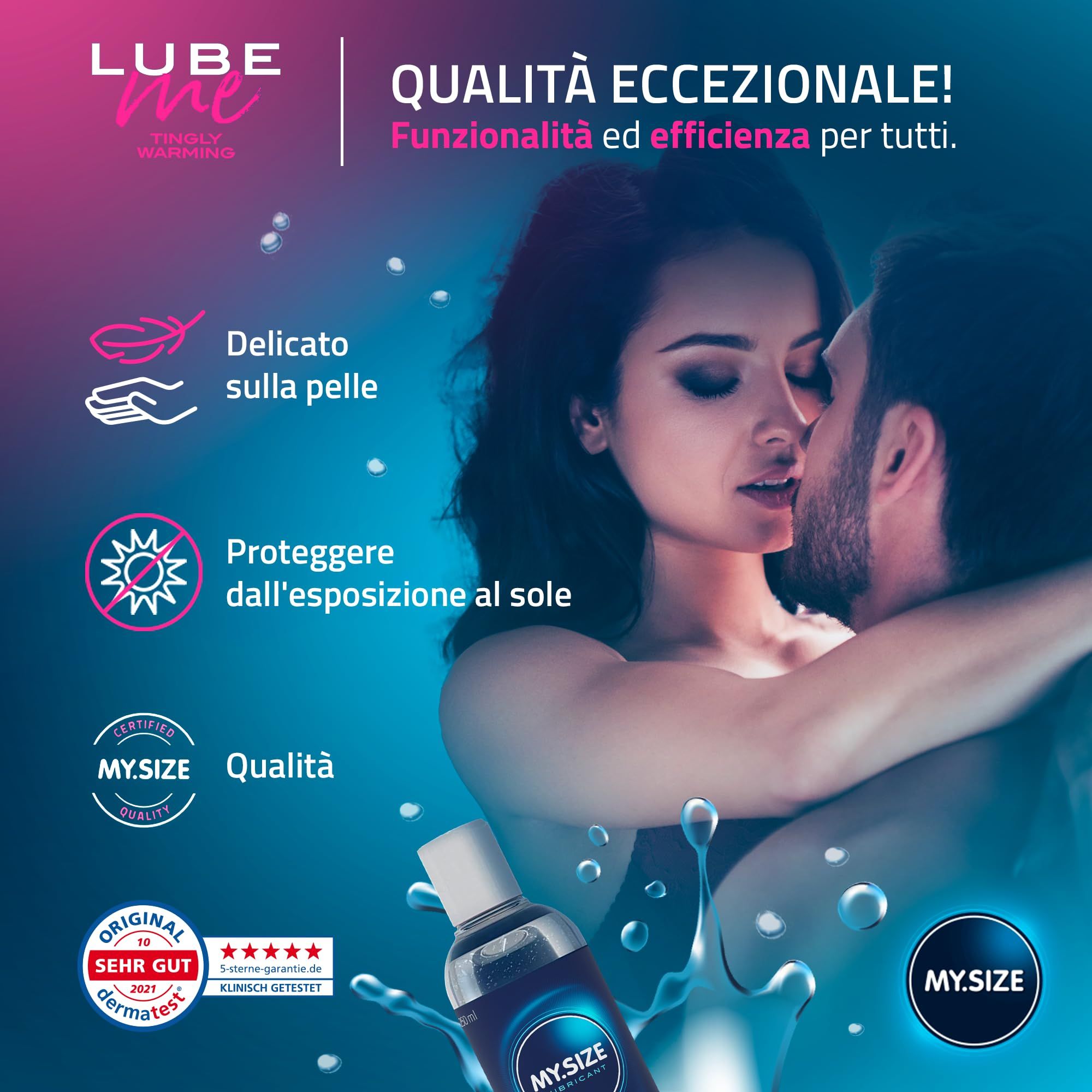 MY.SIZE Lube Me Gel Lubrificante Tingly Warming 250 ml - Redcare