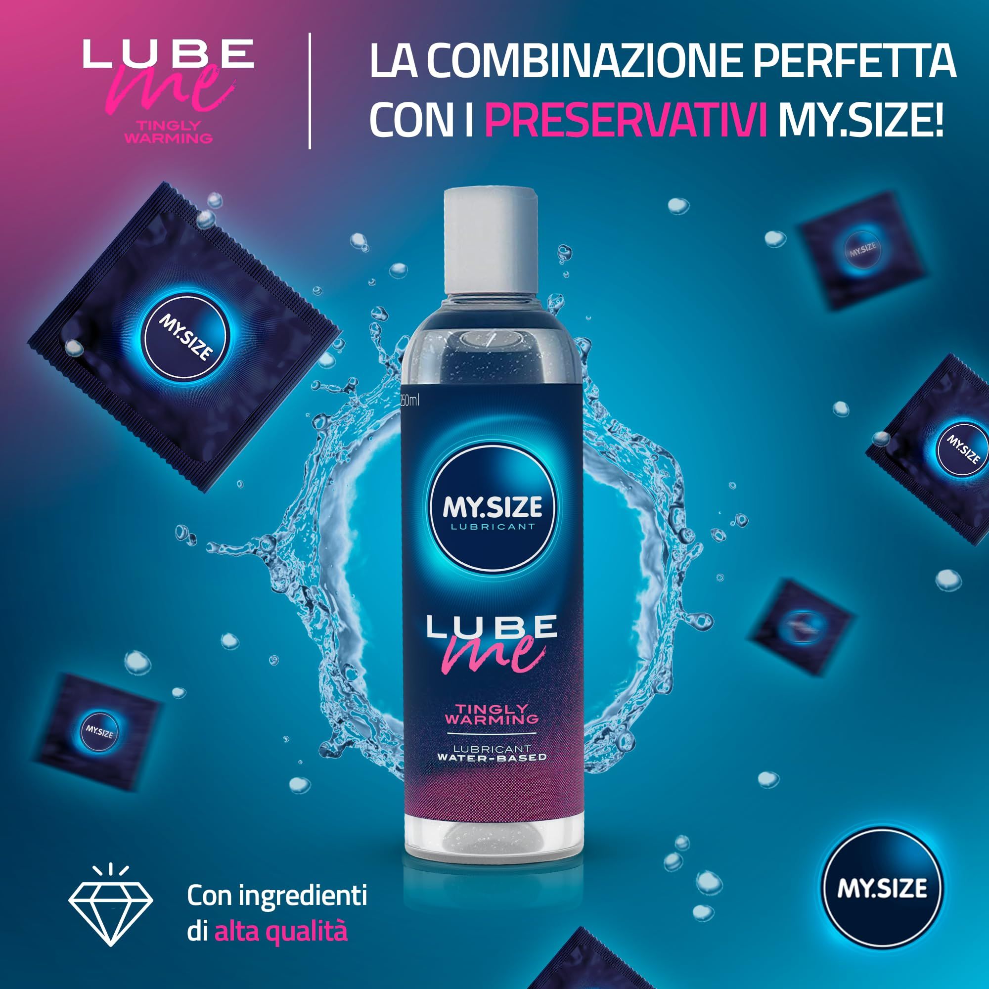 MY.SIZE Lube Me Gel Lubrificante Tingly Warming 250 ml - Redcare