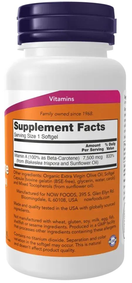 Now Foods Beta Carotene 90 pz - Redcare